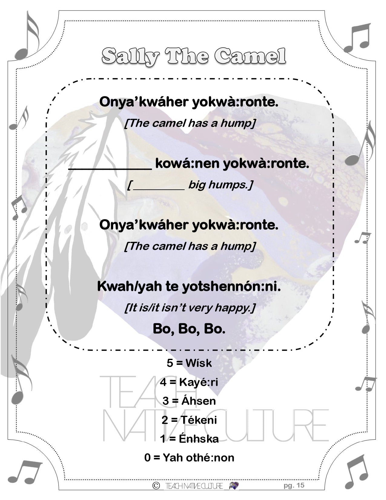 Sally The Camel – Teach Native Culture