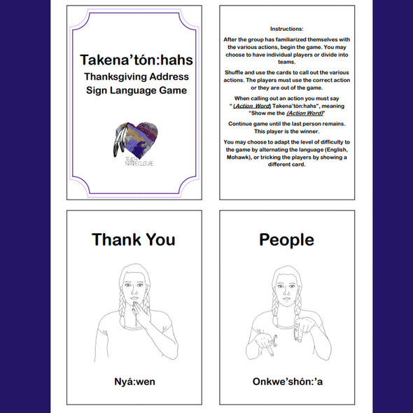 Thanksgiving Address Action Game – Teach Native Culture
