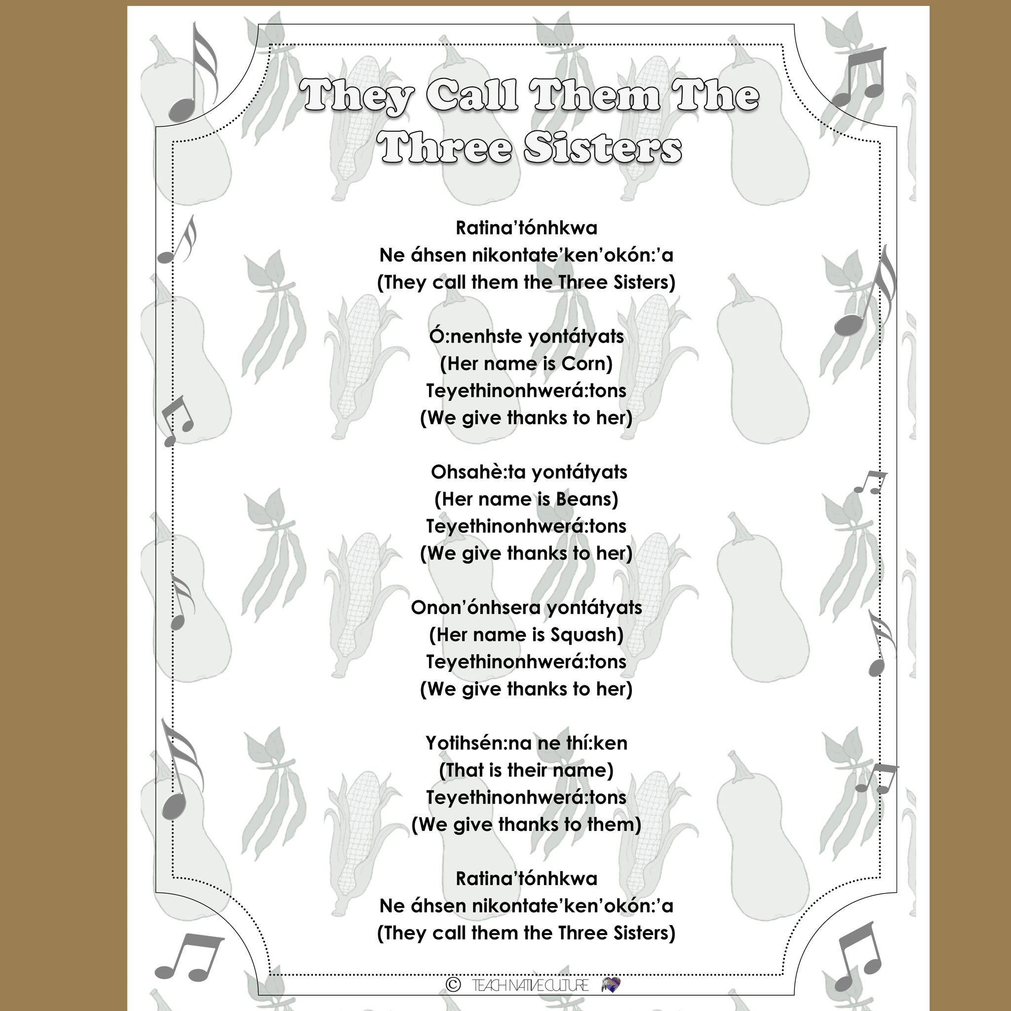 They Call Them The Three Sisters – Teach Native Culture